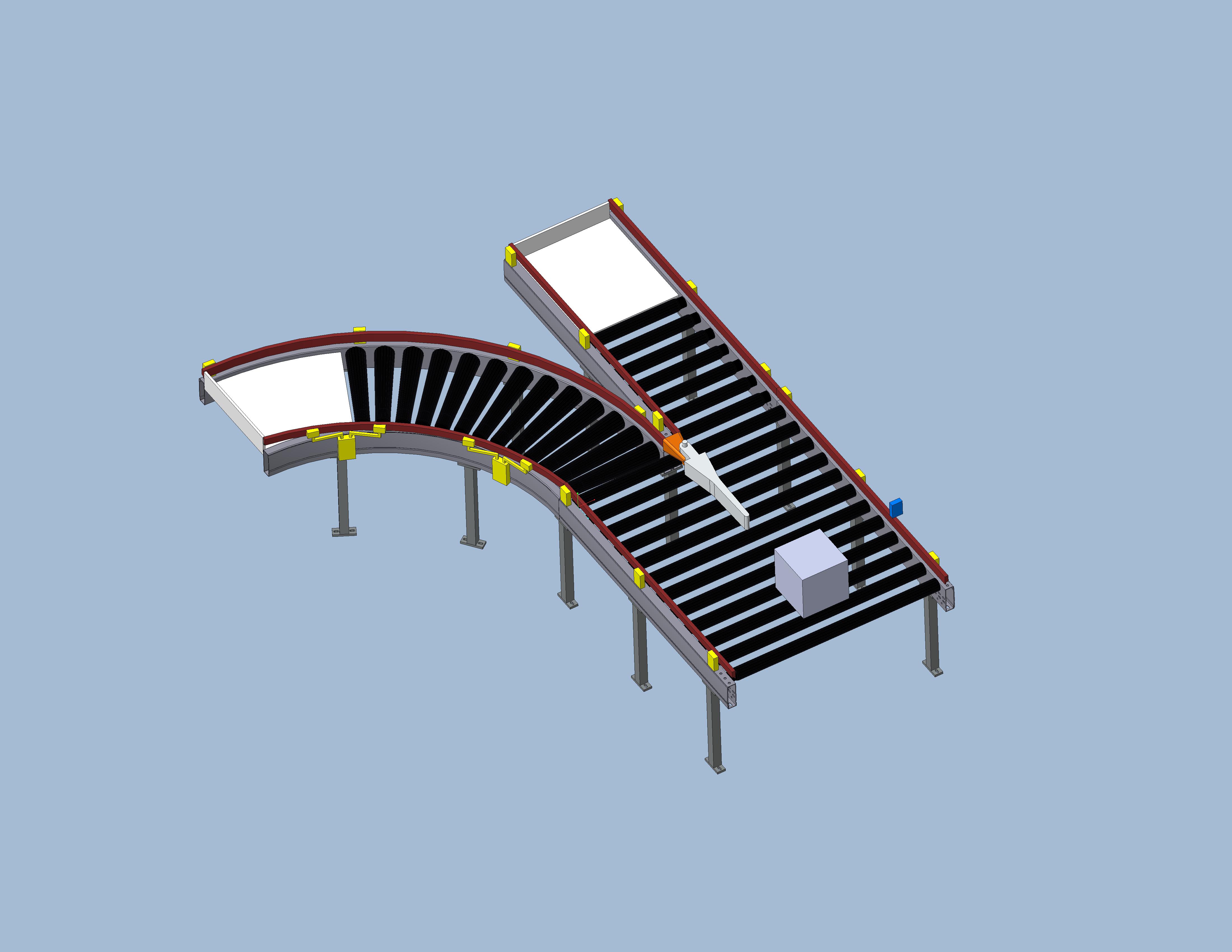 Y_shape_conveyor(SW源文件图纸下载-文脉工匠